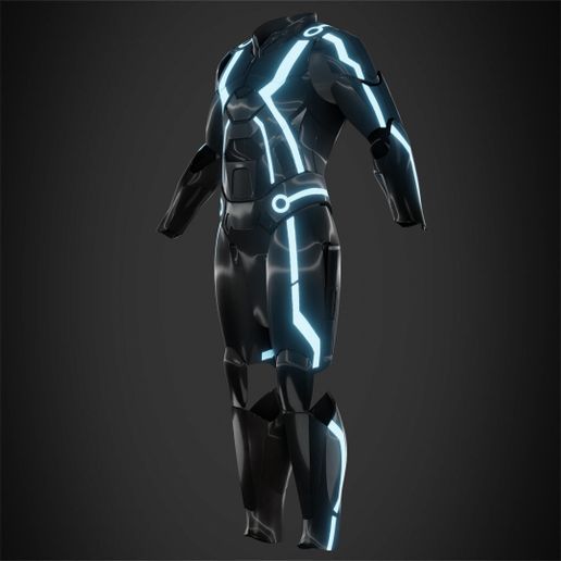 🪖 Tron Legacy Sam Flynn Armor for Cosplay・ 3D File for 3D printing・Cults