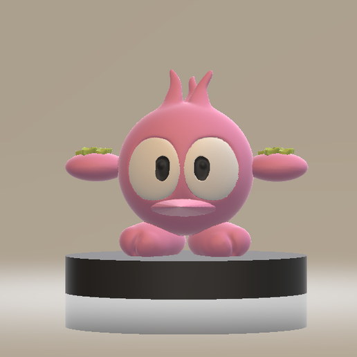 👹 Pink Sprout Creature – Cute 3D Printable Character Model・ STL File ...