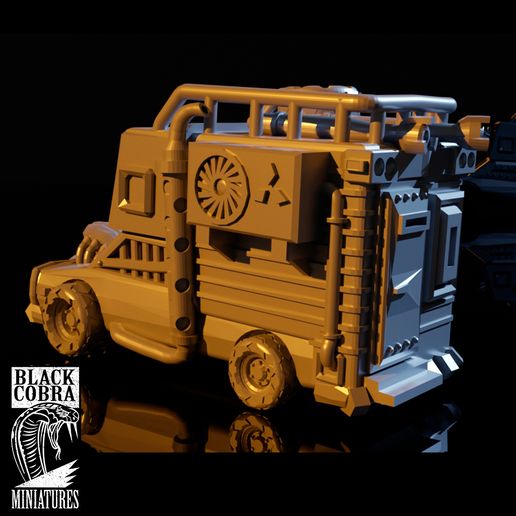 Archivo STL Gaslands AutoCaravan 🎨 ・Modelo para descargar y imprimir en 3D・Cults