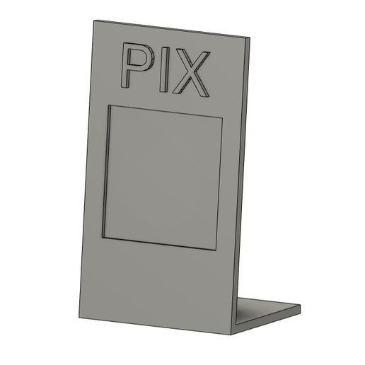🏢 Placa PIX (stand de pixéis)・Arquivo STL Grátis para Impressão 3D・Cults