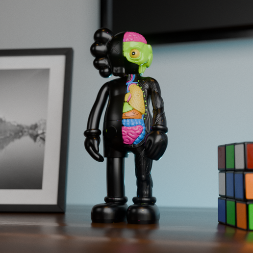 🖨️ FLAYED KAWS | EASY PRINT (SEPARATED INTO PARTS)・ STL File for 3D ...