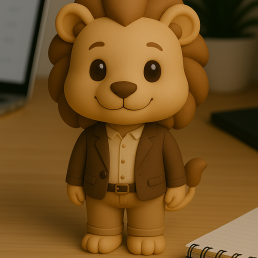 🦁 León - Colección Humanimals・Archivo 3D para Impresión 3D・Cults