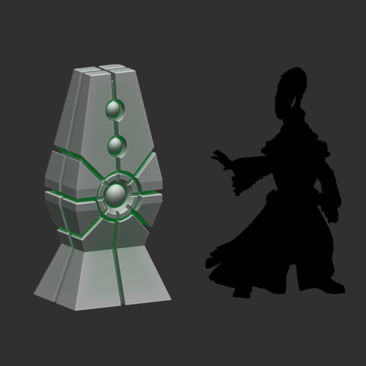 🛰 Archeotech Pylon for Space Undead Robots・ STL File for 3D printing・Cults