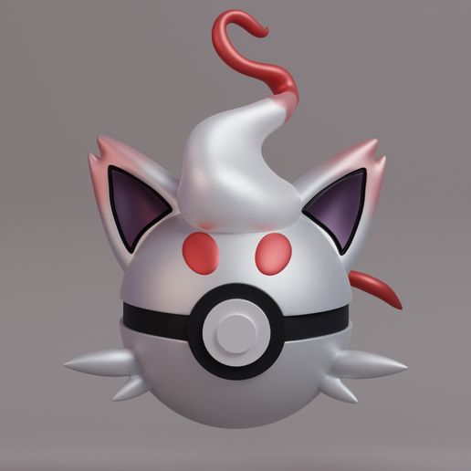 🐉 Pokemon Zorua and Zoroark All Forms Pokeball・ STL File for ・Cults