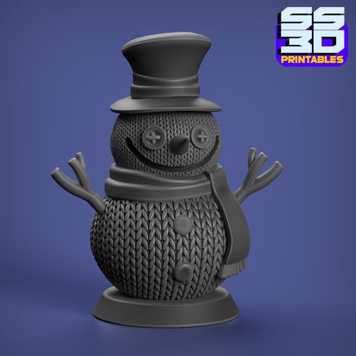 STL file Snowman 3D printable stl ☃️ (OBJ)・3D printable model to ...