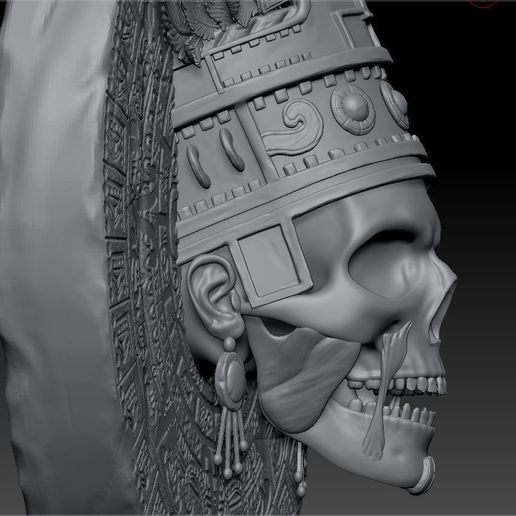 3D file Aztec god 🪨 ・3D printing idea to download・Cults