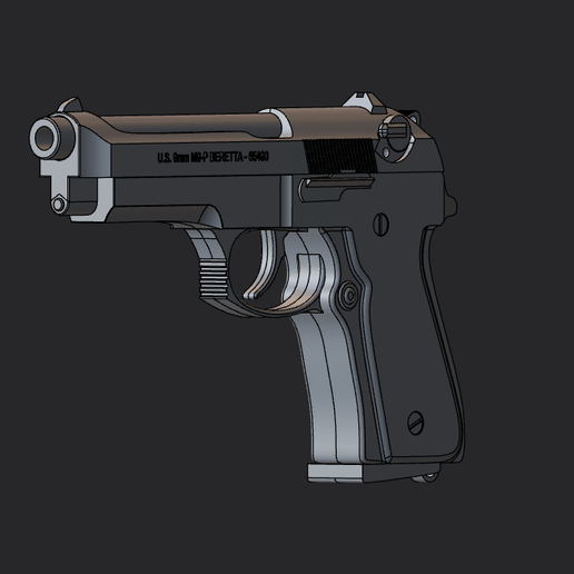 STL file Beretta 9mm M9 Pistol 🔫 (OBJ)・3D printer model to download・Cults