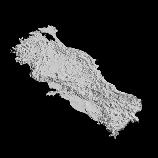 🗺️ Türkiye Topographic Map - 3D Terrain Elevation - Relief 3D Map of ...