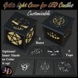 🔦 Gothic Light Cover for LED Candles Wicca Decor・ STL File for 3D ...