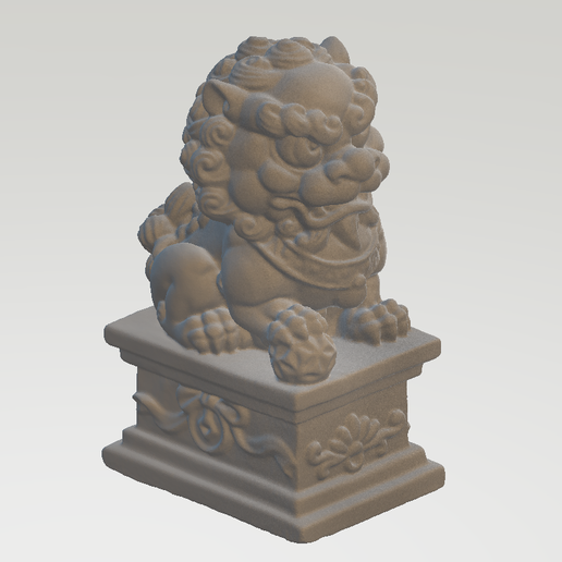🐕 Foo Dog ver 2 1/64・Free STL File for 3D printing・Cults