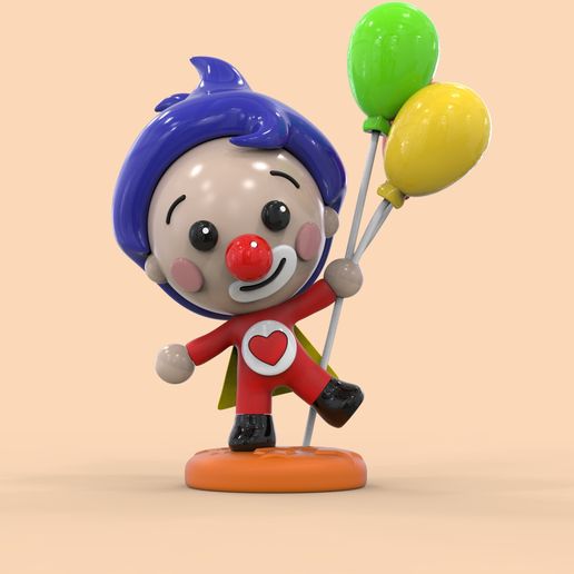 🤡 Clown plim plim・ STL File for 3D printing・Cults