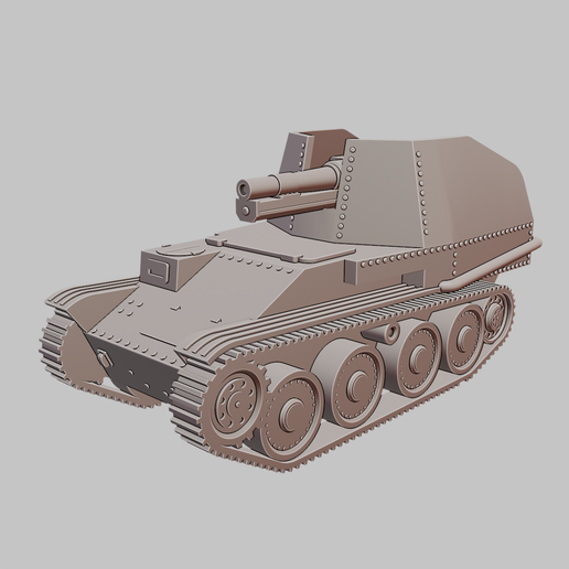 🔫 Grille Ausf. M – WWII German Self-Propelled Gun 3D Printable Model ...