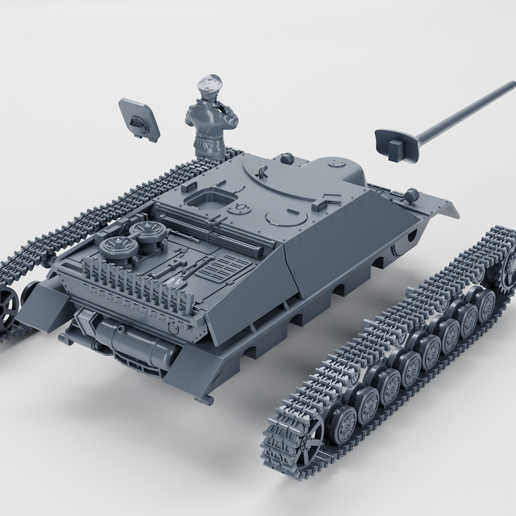 🇩🇪 Jagdpanzer IV/70 (V) Lang (early+late version) + 3 Tankmen (Germany ...