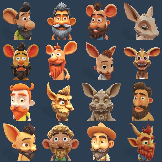 🗿 Whimsical Woodland Creatures: Premium 3D Character Collection・ STL ...
