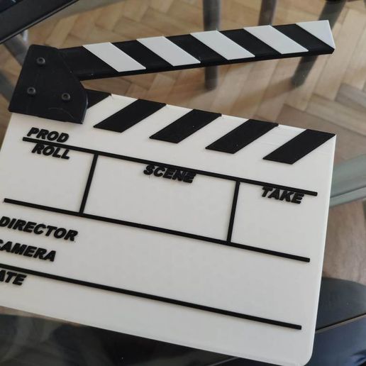 Free 3D file Clapper board - 2 color printable 🎬 ・3D printable object ...
