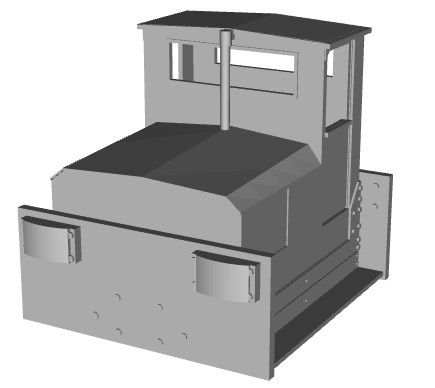 🚂 Standard Gauge 50hp 8ton Simplex shunting loco 1/43 scale・ 3D File ...