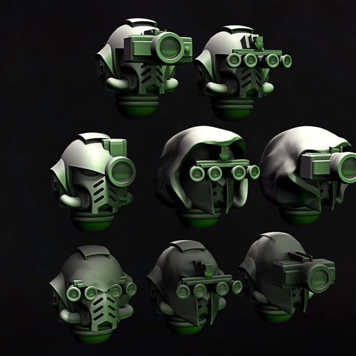 STL file Night Vision Goggles for Marines 🥽 ・3D printing template to ...