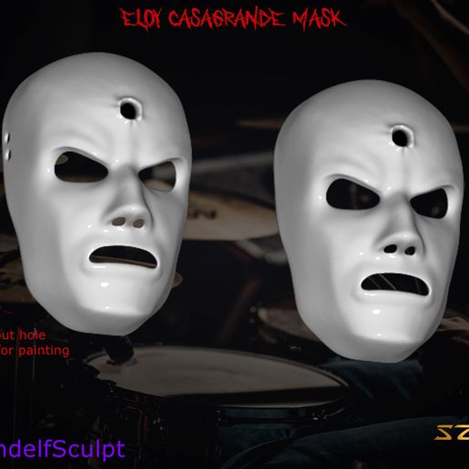 🦸 Eloy Casagrande Mask - Slipknot・Archivo 3D para Impresión 3D・Cults