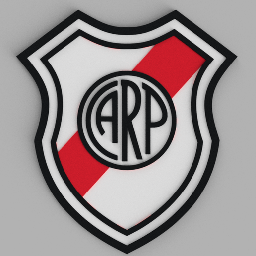 🧥 River Plate logo coat of arms 1993 -1998 Wall Picture・Archivo STL ...