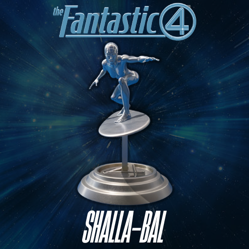 👾 The Fantastic Four Shalla-Bal Silver Surfer・ STL File for 3D printing ...