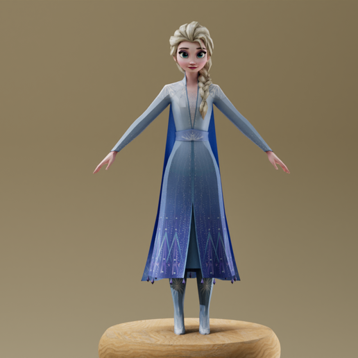 🦸 Elsa - Frozen・Free STL File for ・Cults