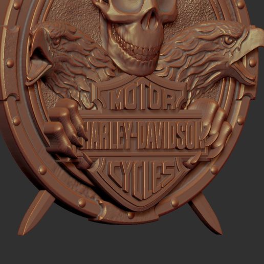 🏍️ Harley Davidson Bas Relief 3D Model・ STL File for 3D printing and ...