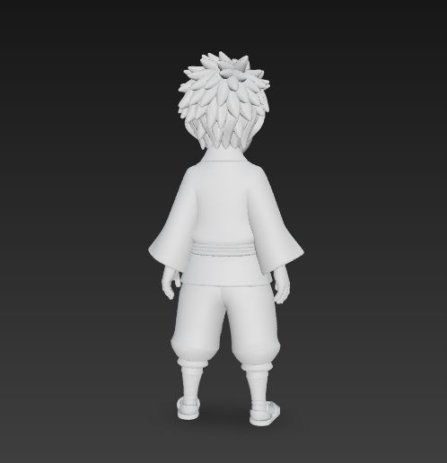 🗡️ Mystic Samurai Apprentice – Traditional Outfit Anime Character 3D ...