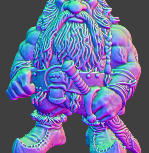 👴 Dawrf inspired on Illustration・ STL File for 3D printing・Cults