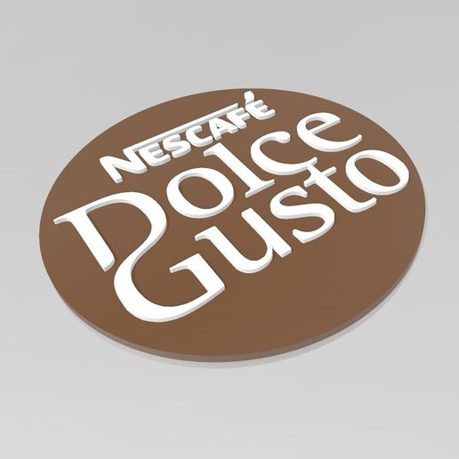 ☕ LOGOTIPO DOLCE GUSTO・Archivo STL para ・Cults