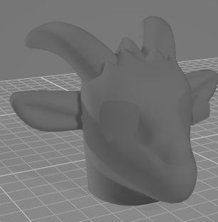 🐐 Lego Goat Head・ OBJ File for 3D printing・Cults