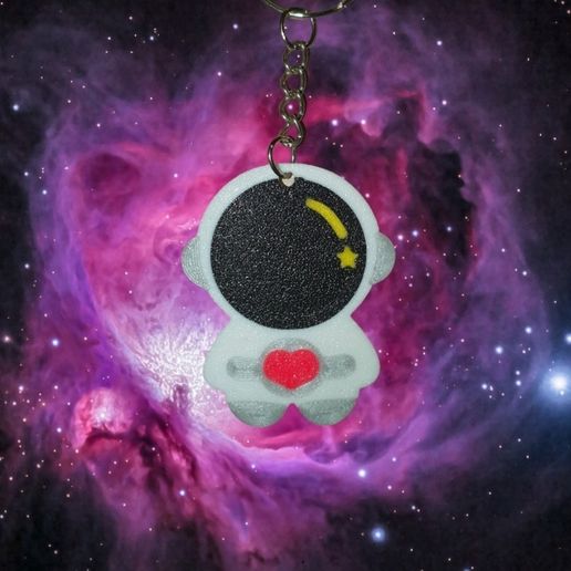 Archivo STL gratis Spaceman Keychian 5colores 🔑 ・Diseño de impresora 3D para descargar・Cults