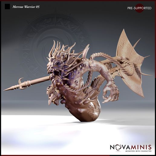 Archivo 3D Merrow Warrior 05 🎲 ・Plan para descargar y imprimir en 3D・Cults