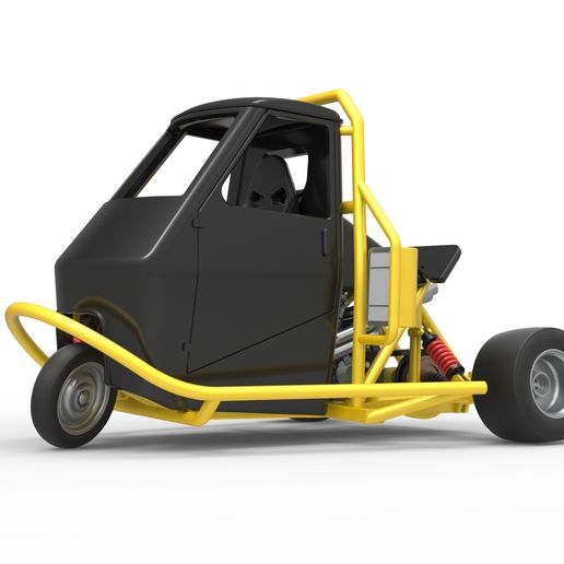 🚗 Ape car proto while turning Scale 1:25・ 3D File for 3D printing・Cults