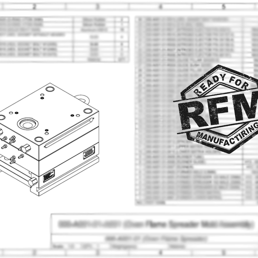 🔥 Oven Flame Spreader Die Casting Mold (RFM)・ STP File for CNC ...