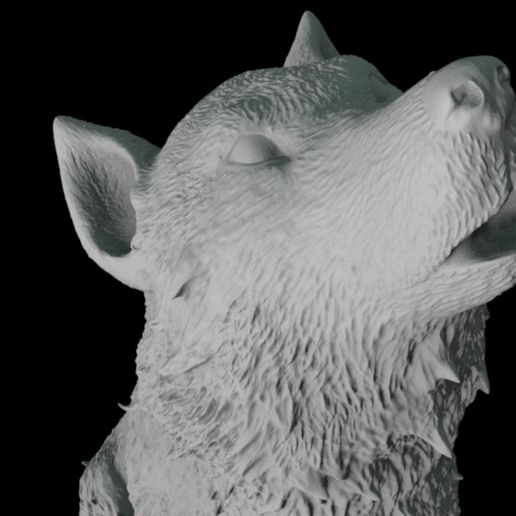 🐺 WOLF HOWLING・ STL File for ・Cults