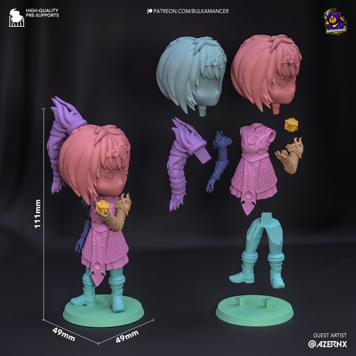 3D file Chibi Shadowheart | Baldur's Gate 3 | 100mm 👾 ・Model to ...