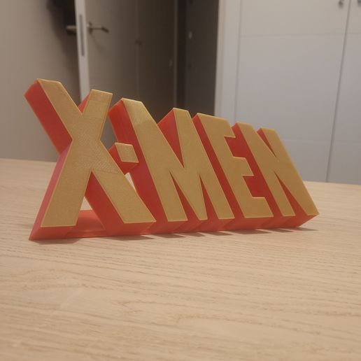 🚩 X-MEN Logo - No supports・Free STL File for ・Cults