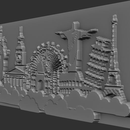 STL file travel world 🗺️ ・3D printing design to download・Cults