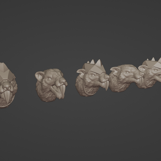 🎲 Ninkilim Heads Collection・ 3D File for ・Cults