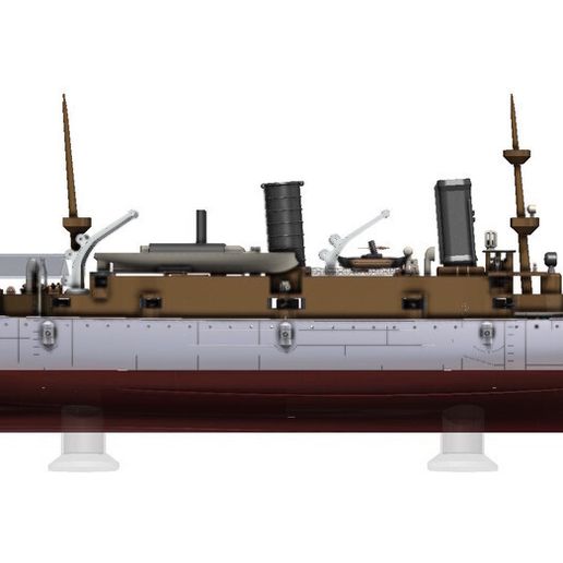 🎲 USS Olympia (C-6): Epic Naval Legend・Free STL File for 3D printing・Cults
