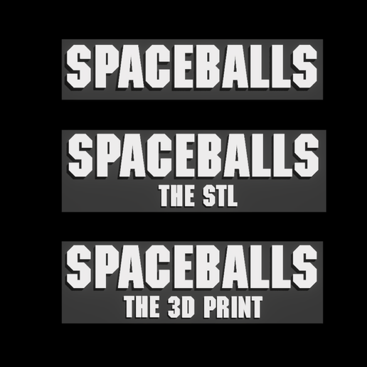 STL-Datei Spaceballs Logos 🚙 ・3D-druckbare Vorlage zum herunterladen・Cults