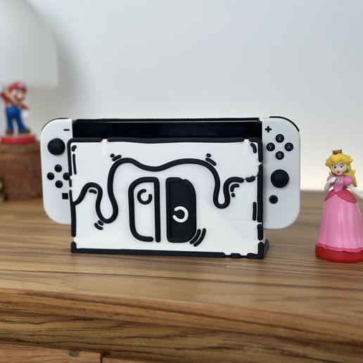 3D file Doodle Nintendo Switch Faceplate 🕹️ ・3D printing model to ...