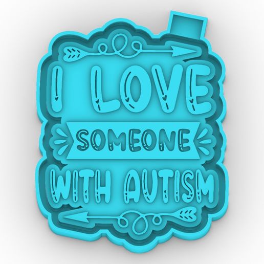 ️‍🔥 i love someone with autism - freshie mold - STL for silicone mold ...