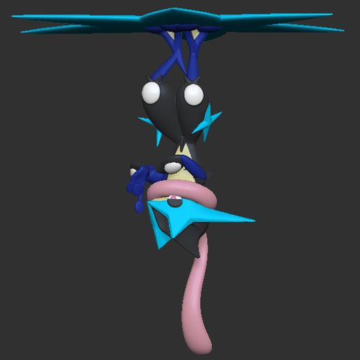 🐉 mega greninja pokemon stl・ STL File for 3D printing・Cults