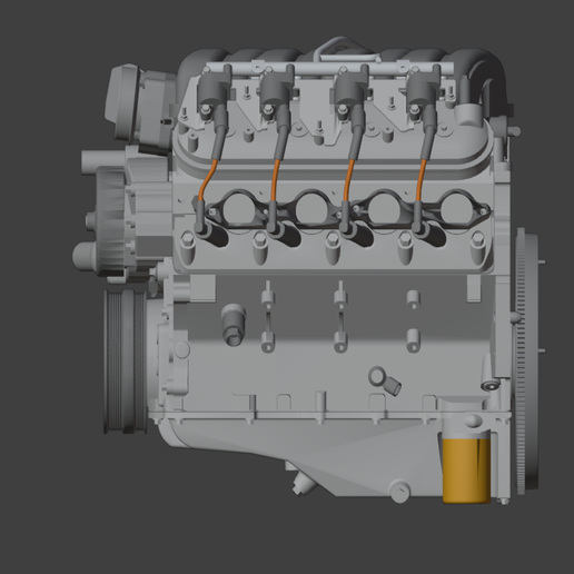 🚙 Chevrolet LS3 Engine・ STL File for 3D printing・Cults