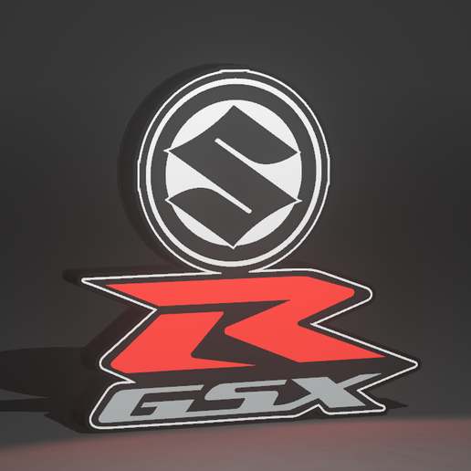 📦 Suzuki GSX R Logo Light Box・ 3MF File for 3D printing・Cults