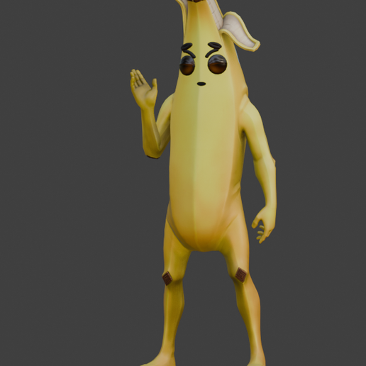 👋 Fortnite Peely (Fortnite) - Waving Pose | 3D Printable STL with Base ...