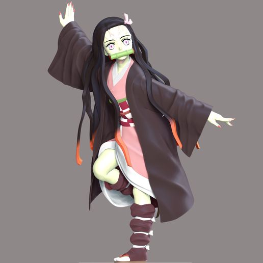 💬 Demon Slayer Hinokami Chronicles - Nezuko・ 3D File for 3D printing・Cults