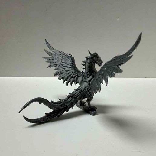 🦅 Phoenix Dragon Figurine | Winged Fantasy Dragon | 3D Printed Mythical ...