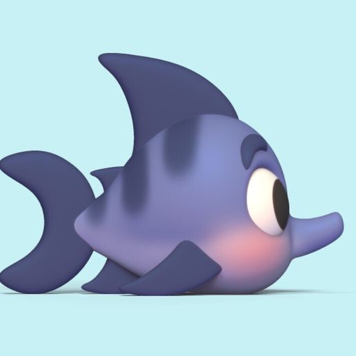 3D file Little Swordfish 🐠 ・3D print object to download・Cults